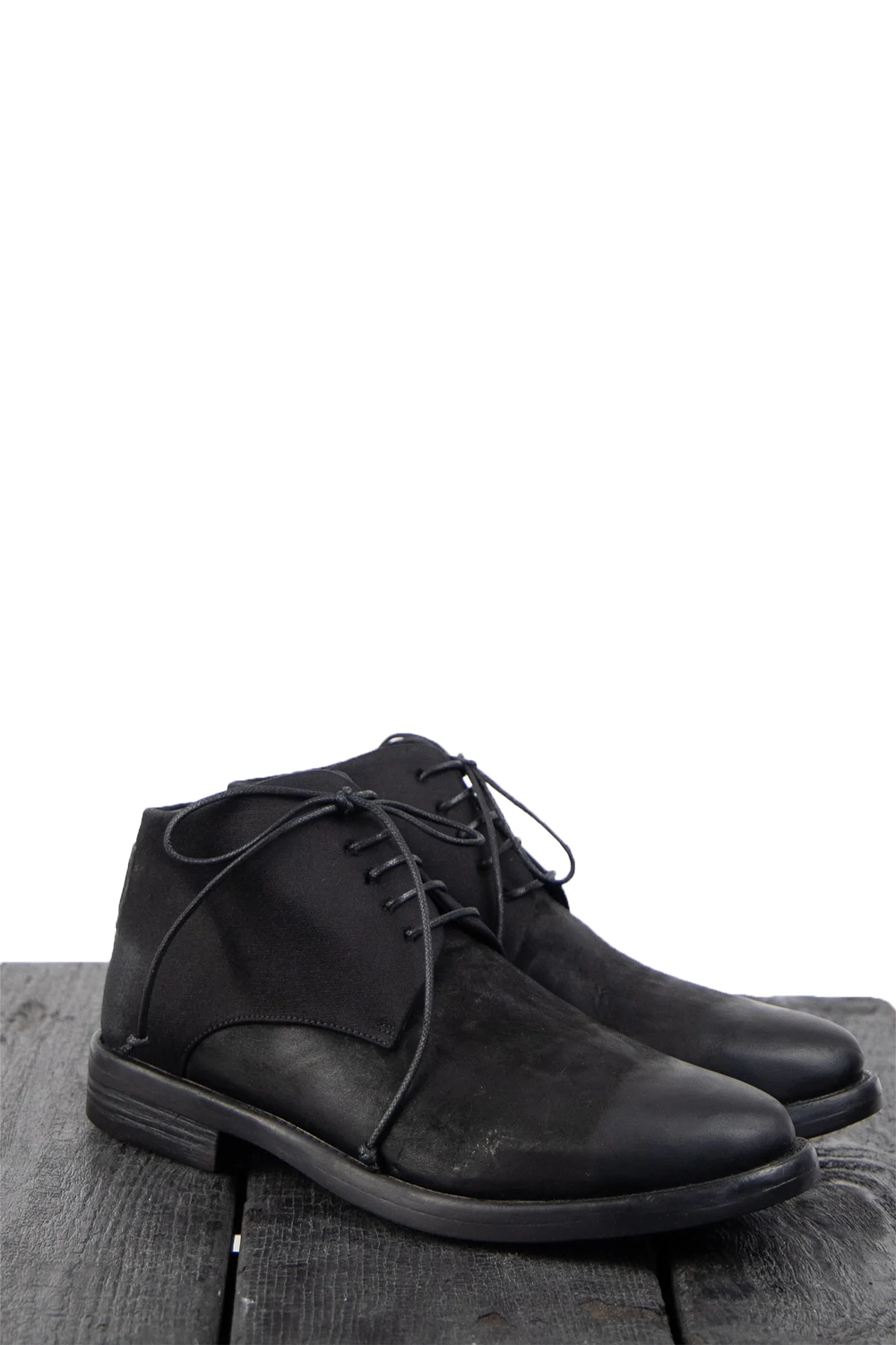 Hannes Roether | Leather Canvas Chelsea Boot Black | Intro – INTRO